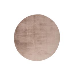 Teppich Kayoom "Cross 425", taupe, H:21mm &Oslash;:160cm, Polyester, Teppiche, Teppich, Hochflor