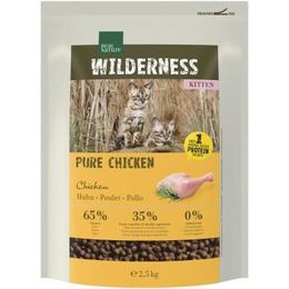 REAL NATURE WILDERNESS Trockenfutter Katze, Kitten, Pure Chicken 2x2,5 kg