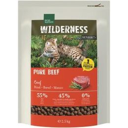 REAL NATURE WILDERNESS Trockenfutter Katze, Senior, Pure Beef 2x2,5 kg