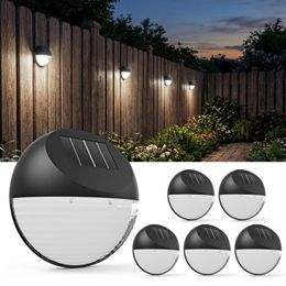 Monzana LED Solarwandleuchte 6er-Set &Oslash;11cm