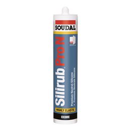 Silikondichtstoff Silirub Pro N schwarz 300 ml Kartusche Soudal (118969)