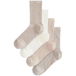 next Socken Damen Gr&ouml;&szlig;e 36/41 beige / lila / wei&szlig;
