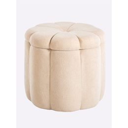 Hocker HEINE HOME, beige, B:44cm H:39cm T:44cm, Hocker, Hocker