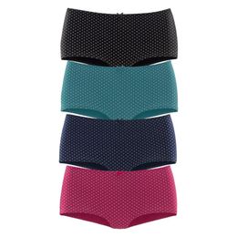 s.Oliver s.Oliver Bodywear Hipster (4 St&uuml;ck) Damen Gr&ouml;&szlig;e XL bunt