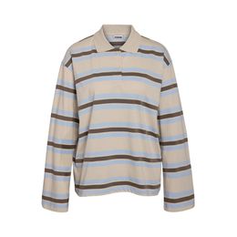 Noisy may Poloshirt 'NMAURA' Damen Gr&ouml;&szlig;e XS ecru / hellblau / taupe