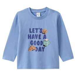 Topomini Baby Langarmshirt mit Fr&uuml;hst&uuml;cks-Print