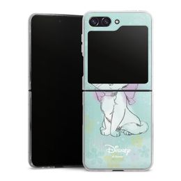 DeinDesign Galaxy Z Flip 5 Handy Hard Case Schutzh&uuml;lle transparent Smartphone Handy H&uuml;lle Aristocats Mary Official Licensed Product Disney Hard Case