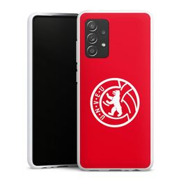 DeinDesign Galaxy A52s 5G Handy Silikon H&uuml;lle Case wei&szlig; Handyh&uuml;lle Bear 1. Fc Union Berlin Official Licensed Product Silikon Case