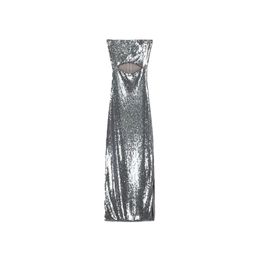 Bershka Kleid Damen Gr&ouml;&szlig;e 38 silber Winterkleid