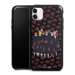 DeinDesign iPhone 11 Handy Silikon H&uuml;lle Case schwarz Handyh&uuml;lle Akatsuki Naruto Shippuden Official Licensed Product