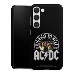 DeinDesign Galaxy S23 Handy Premium Case Smartphone Handyh&uuml;lle Schutzh&uuml;lle matt Acdc Official Licensed Product Rock Premium Case