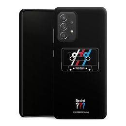 DeinDesign Galaxy A52s 5G Handy Premium Case Smartphone Handyh&uuml;lle Schutzh&uuml;lle matt Official Licensed Product Cassette Die Drei ??? Premium Case