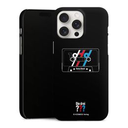 DeinDesign iPhone 15 Pro Max Handy Premium Case Smartphone Handyh&uuml;lle Schutzh&uuml;lle matt Official Licensed Product Die Drei ??? Cassette Premium Case