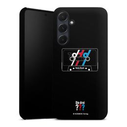 DeinDesign Galaxy A55 5G Handy Premium Case Smartphone Handyh&uuml;lle Schutzh&uuml;lle gl&auml;nzend Official Licensed Product Die Drei ??? Cassette Premium Case