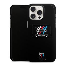 DeinDesign iPhone 15 Pro Max Handy Premium Case Smartphone Handyh&uuml;lle Schutzh&uuml;lle gl&auml;nzend Official Licensed Product Die Drei ??? Cassette Premium Case