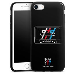 DeinDesign iPhone 8 Handy Slim Case extra d&uuml;nn Silikon Handyh&uuml;lle schwarz H&uuml;lle Official Licensed Product Cassette Die Drei ??? Silikon Slim Case