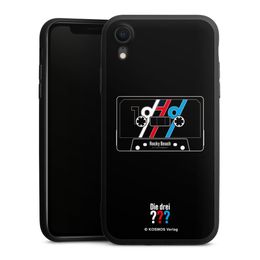 DeinDesign iPhone Xr Handy Premium Silikon H&uuml;lle Handyh&uuml;lle schwarz Case Official Licensed Product Die Drei ??? Cassette Silikon Premium Case
