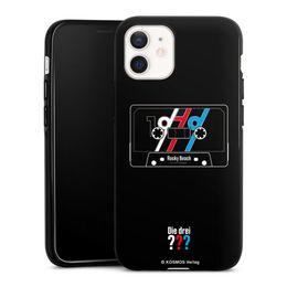 DeinDesign iPhone 12 Handy Silikon H&uuml;lle Case schwarz Handyh&uuml;lle Official Licensed Product Die Drei ??? Cassette
