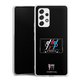 DeinDesign Galaxy A53 5G Handy Silikon H&uuml;lle Case transparent Handyh&uuml;lle Official Licensed Product Cassette Die Drei ??? Silikon Case