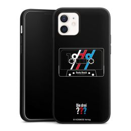 DeinDesign iPhone 12 Handy Premium Silikon H&uuml;lle Handyh&uuml;lle schwarz Case Official Licensed Product Die Drei ??? Cassette Silikon Premium Case