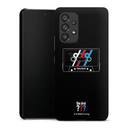 DeinDesign Galaxy A53 5G Handy Premium Case Smartphone Handyh&uuml;lle Schutzh&uuml;lle gl&auml;nzend Official Licensed Product Die Drei ??? Cassette Premium Case