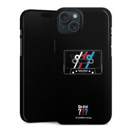 DeinDesign iPhone 15 Plus Handy Premium Case Smartphone Handyh&uuml;lle Schutzh&uuml;lle gl&auml;nzend Official Licensed Product Die Drei ??? Cassette Premium Case