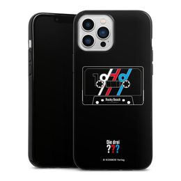 DeinDesign iPhone 13 Pro Max Handy Silikon H&uuml;lle Case schwarz Handyh&uuml;lle Official Licensed Product Die Drei ??? Cassette