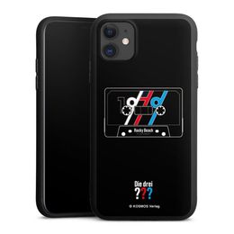DeinDesign iPhone 11 Handy Premium Silikon H&uuml;lle Handyh&uuml;lle schwarz Case Official Licensed Product Cassette Die Drei ??? Silikon Premium Case