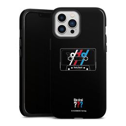 DeinDesign iPhone 13 Pro Max Handy Panzer Handyh&uuml;lle robuste Outdoor H&uuml;lle Schutzh&uuml;lle gl&auml;nzend Official Licensed Product Die Drei ??? Cassette Tough Case