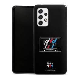 DeinDesign Galaxy A53 5G Handy Silikon H&uuml;lle Case schwarz Handyh&uuml;lle Official Licensed Product Cassette Die Drei ???