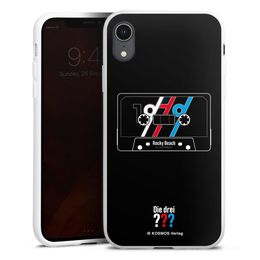DeinDesign iPhone Xr Handy Silikon H&uuml;lle Case wei&szlig; Handyh&uuml;lle Official Licensed Product Die Drei ??? Cassette Silikon Case