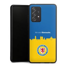 DeinDesign Galaxy A52s 5G Handy Premium Silikon H&uuml;lle Handyh&uuml;lle schwarz Case Logo Eintracht Braunschweig Official Licensed Product Silikon Premium Case