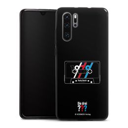 DeinDesign Huawei P30 Pro Handy Silikon H&uuml;lle Case schwarz Handyh&uuml;lle Official Licensed Product Die Drei ??? Cassette