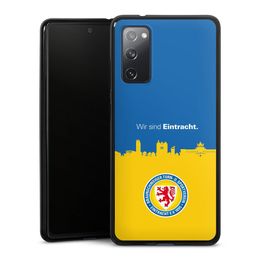 DeinDesign Galaxy S20 FE 5G Handy Silikon H&uuml;lle Case schwarz Handyh&uuml;lle Official Licensed Product Logo Eintracht Braunschweig