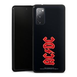 DeinDesign Galaxy S20 FE Handy Silikon H&uuml;lle Case schwarz Handyh&uuml;lle Official Licensed Product Acdc Logo