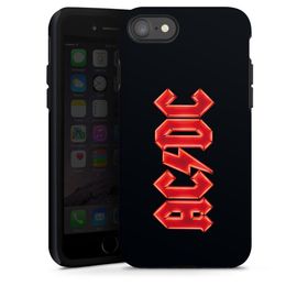 DeinDesign iPhone SE (2020) Handy Panzer Handyh&uuml;lle robuste Outdoor H&uuml;lle Schutzh&uuml;lle matt Official Licensed Product Acdc Logo Tough Case