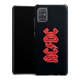 DeinDesign Galaxy A51 Handy Premium Case Smartphone Handyh&uuml;lle Schutzh&uuml;lle gl&auml;nzend Official Licensed Product Acdc Logo Premium Case