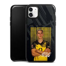 DeinDesign iPhone 11 Handy Silikon H&uuml;lle Case schwarz Handyh&uuml;lle Bvb Nico Schlotterbeck Borussia Dortmund
