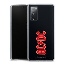 DeinDesign Galaxy S20 FE 5G Handy Silikon H&uuml;lle Case transparent Handyh&uuml;lle Official Licensed Product Acdc Logo Silikon Case