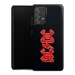 DeinDesign Galaxy A52s 5G Handy Premium Case Smartphone Handyh&uuml;lle Schutzh&uuml;lle gl&auml;nzend Official Licensed Product Acdc Logo Premium Case