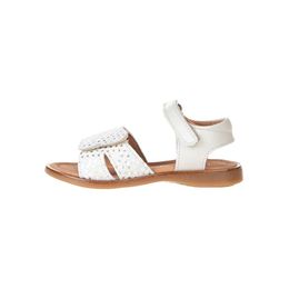 POM POM Leder-Sandalen in Wei&szlig; - 52% | Gr&ouml;&szlig;e 33 | Kindersandalen