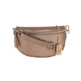 Anna Morellini Leder-G&uuml;rteltasche "Agnese" in Taupe - (B)23 x (H)15 x (T)1 cm - 73% | Damen-koffer-reisegepaeck