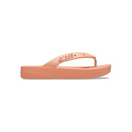Crocs Zehentrenner "Classic Platform" in Orange - 39% | Gr&ouml;&szlig;e 34/35 | Kindersandalen