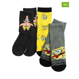 COOL CLUB 3er-Set: Socken in Grau/ Gelb/ Schwarz - 22% | Gr&ouml;&szlig;e 37/39 | Kinder-socken-strumpfhosen
