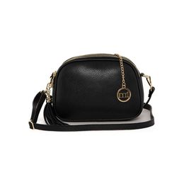 Mia Tomazzi Leder-Umh&auml;ngetasche "Gradisca" in Schwarz - (B)22,5 x (H)16 x (T)7 cm - 75% | Damen-taschen