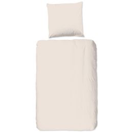 HIP Satin-Bettw&auml;sche-Set in Beige - 49% | Gr&ouml;&szlig;e 140x220 cm | Bettwaesche-bettwaren