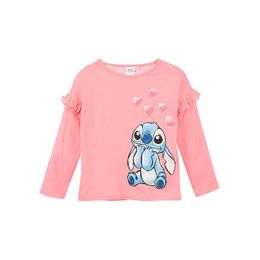 Lilo and Stitch Lilo & Stitch Longsleeve "Lilo & Stitch" in Rosa - 52% | Gr&ouml;&szlig;e 104 | Kinder-longsleeves