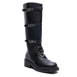 Foreverfolie Stiefel in Schwarz - 73% | Gr&ouml;&szlig;e 40 | Damen-stiefel