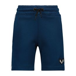 Messi Sweatshorts in Dunkelblau/ Wei&szlig; - 60% | Gr&ouml;&szlig;e 128 | Kinderhosen