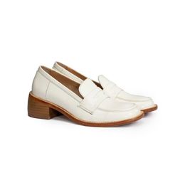 Lloyd Leder-Slipper in Creme - 49% | Gr&ouml;&szlig;e 36 | Damen-schuhe-halbschuhe